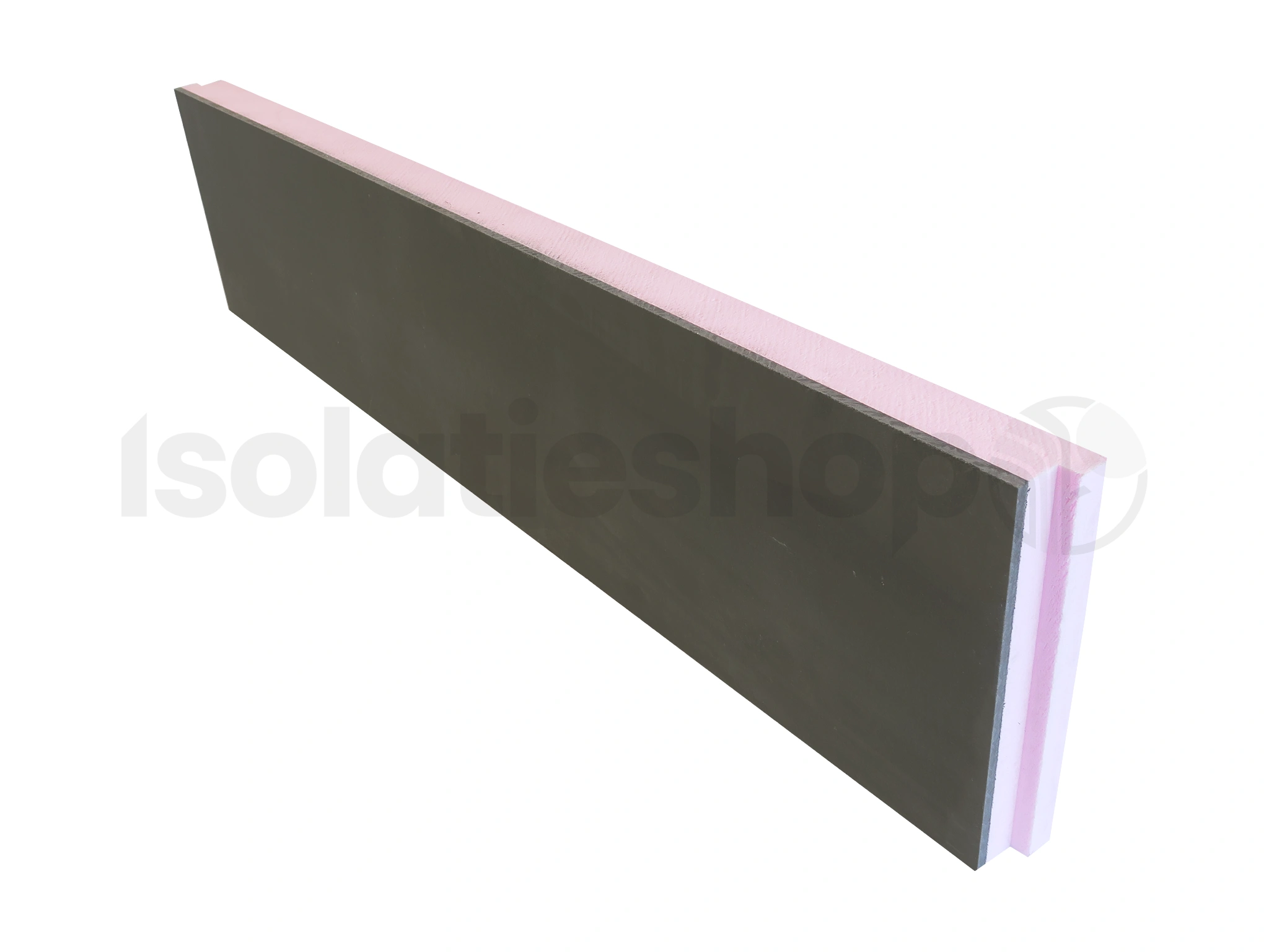 XPS kantplank sponning 1250x300x50mm+8mm antraciet | De Isolatieshop